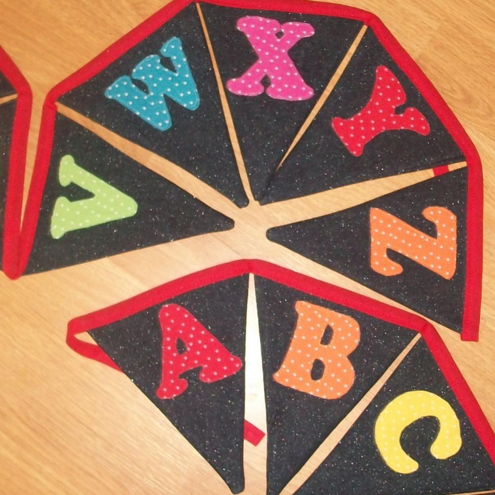 Alphabet Bunting Rainbow Abc Banner on Luulla